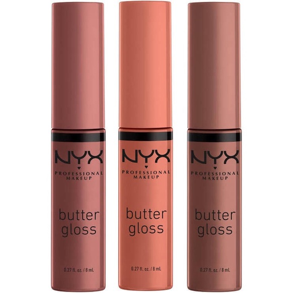 NYX | Makeup | 4 In Bundles New Nyx Butter Gloss Non Sticky Lip Gloss ...